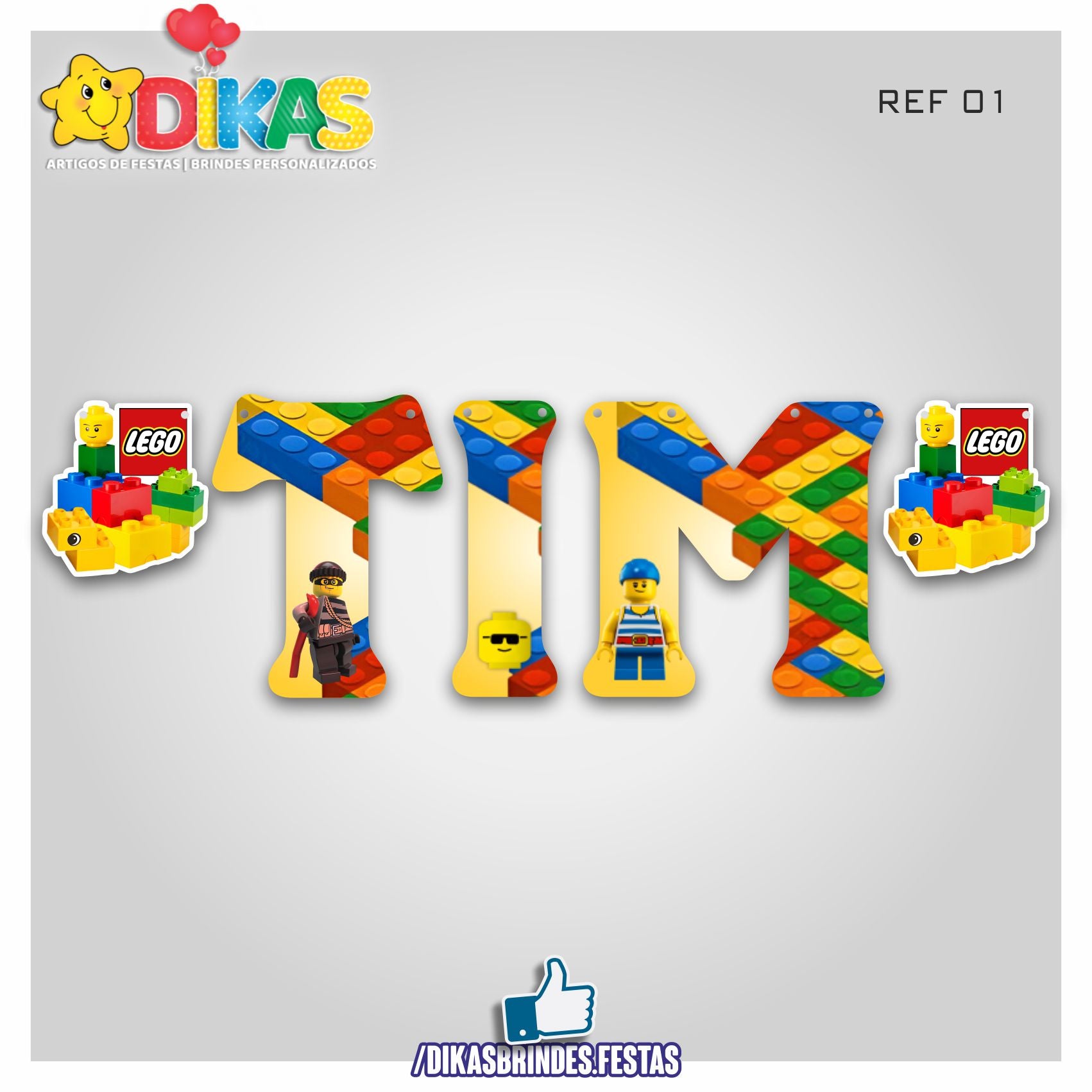 LETRA TEMÁTICA - LEGO – dikasbrindes