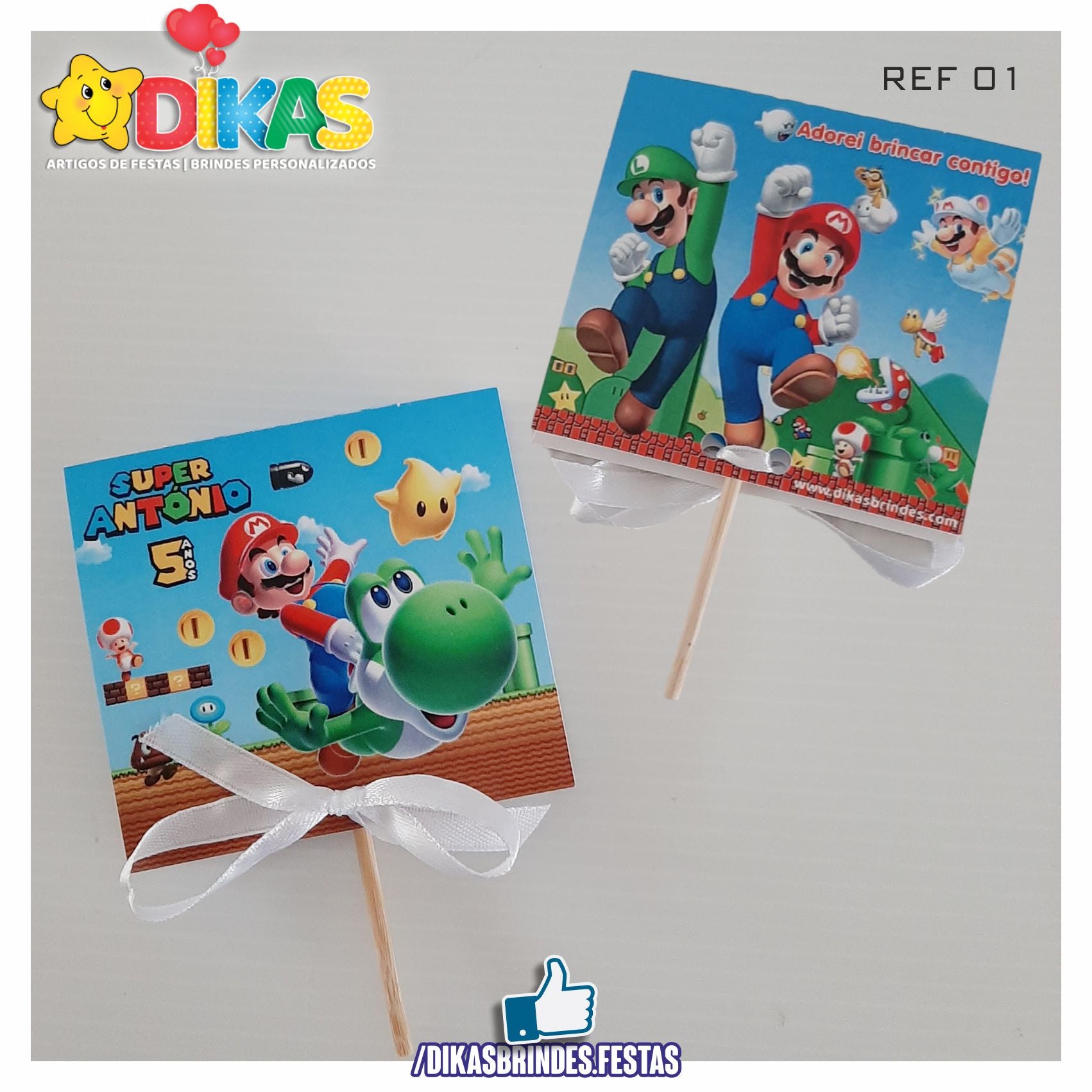 CHUPA PERSONALIZADO - MARIO BROS – dikasbrindes