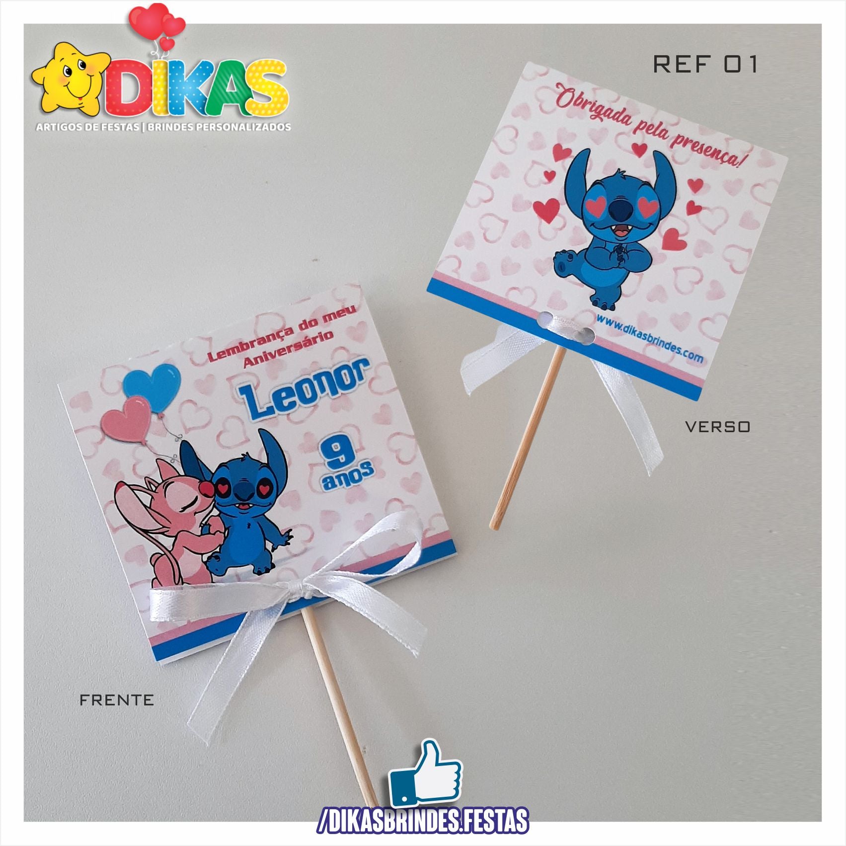 CHUPA PERSONALIZADO - STITCH – dikasbrindes