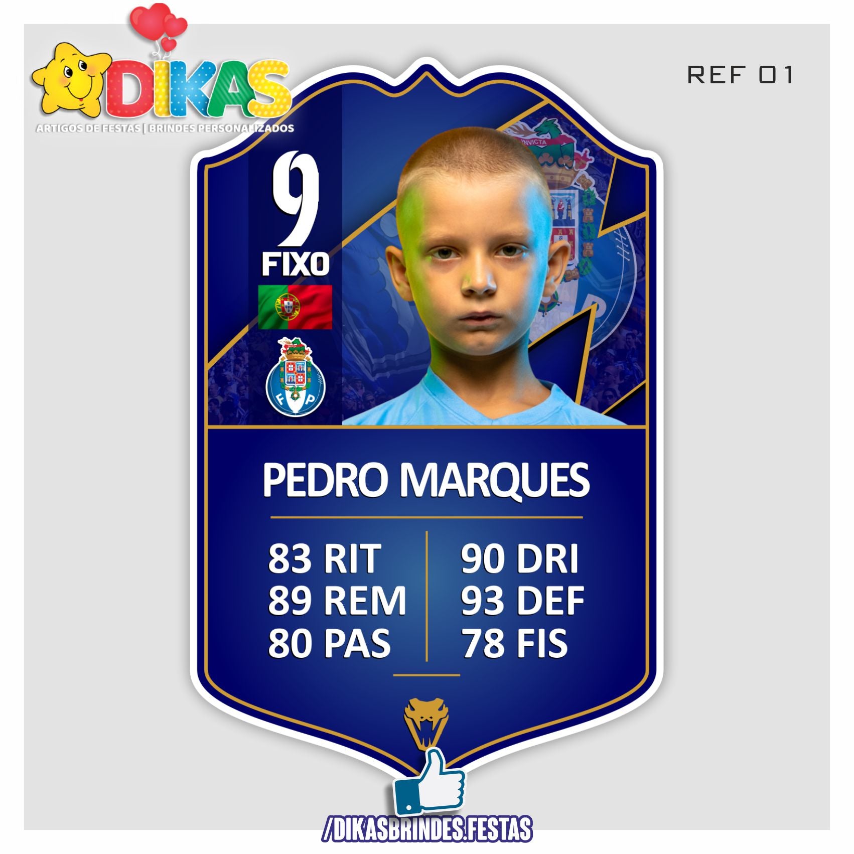 FIFA CARD - FUTEBOL PORTO – dikasbrindes