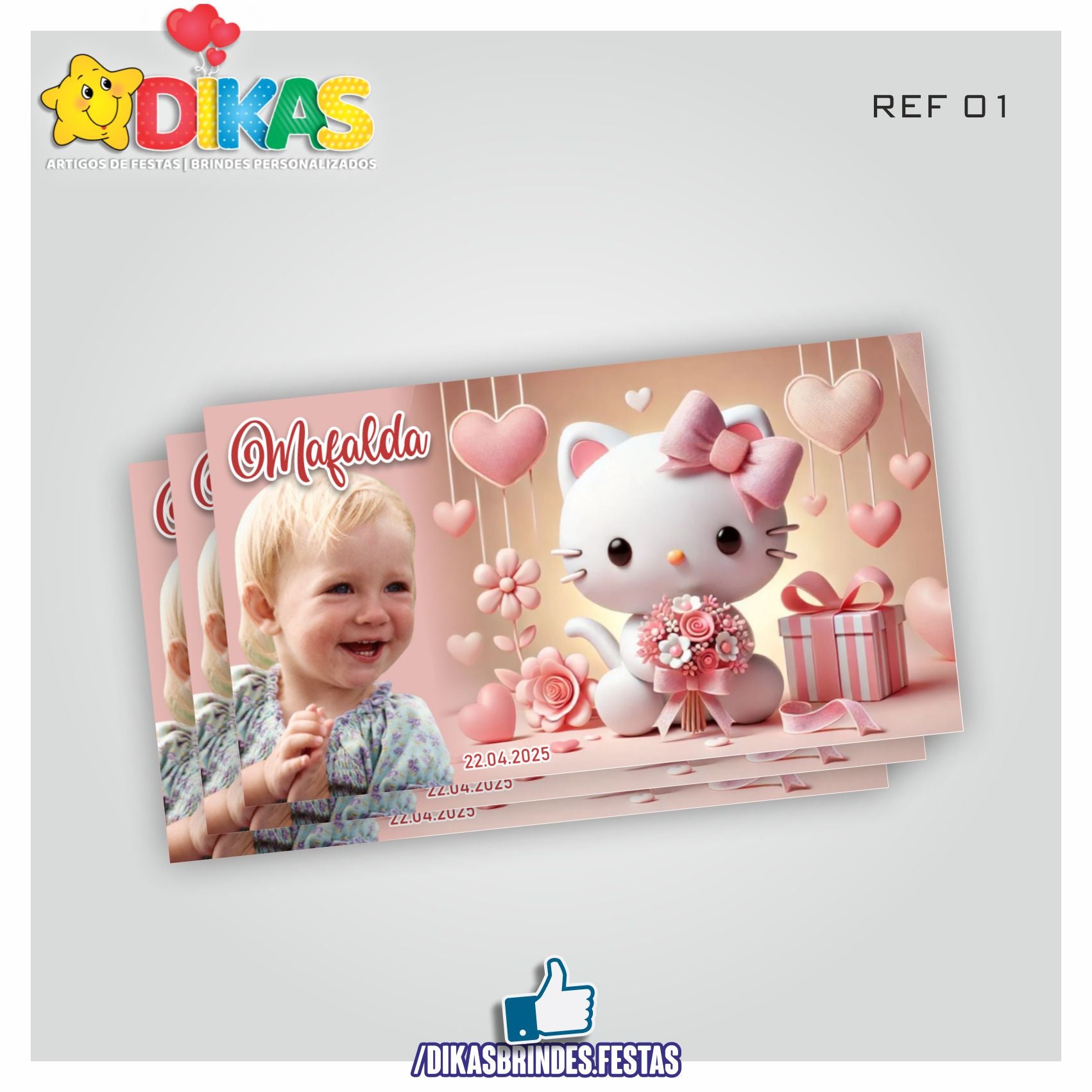 IMAN PERSONALIZADO - HELLO KITTY – dikasbrindes