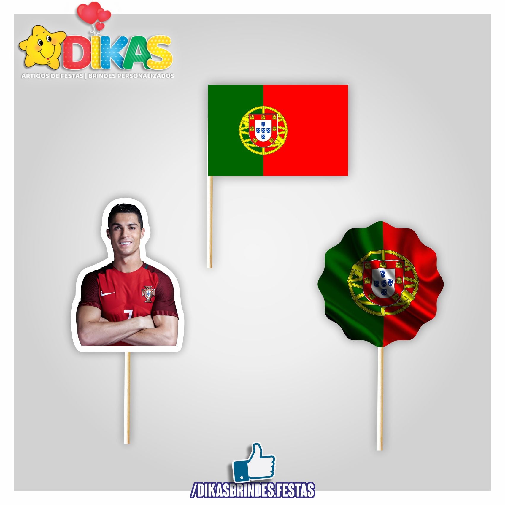 TOPPERS SIMPLES - FUTEBOL PORTUGAL – dikasbrindes