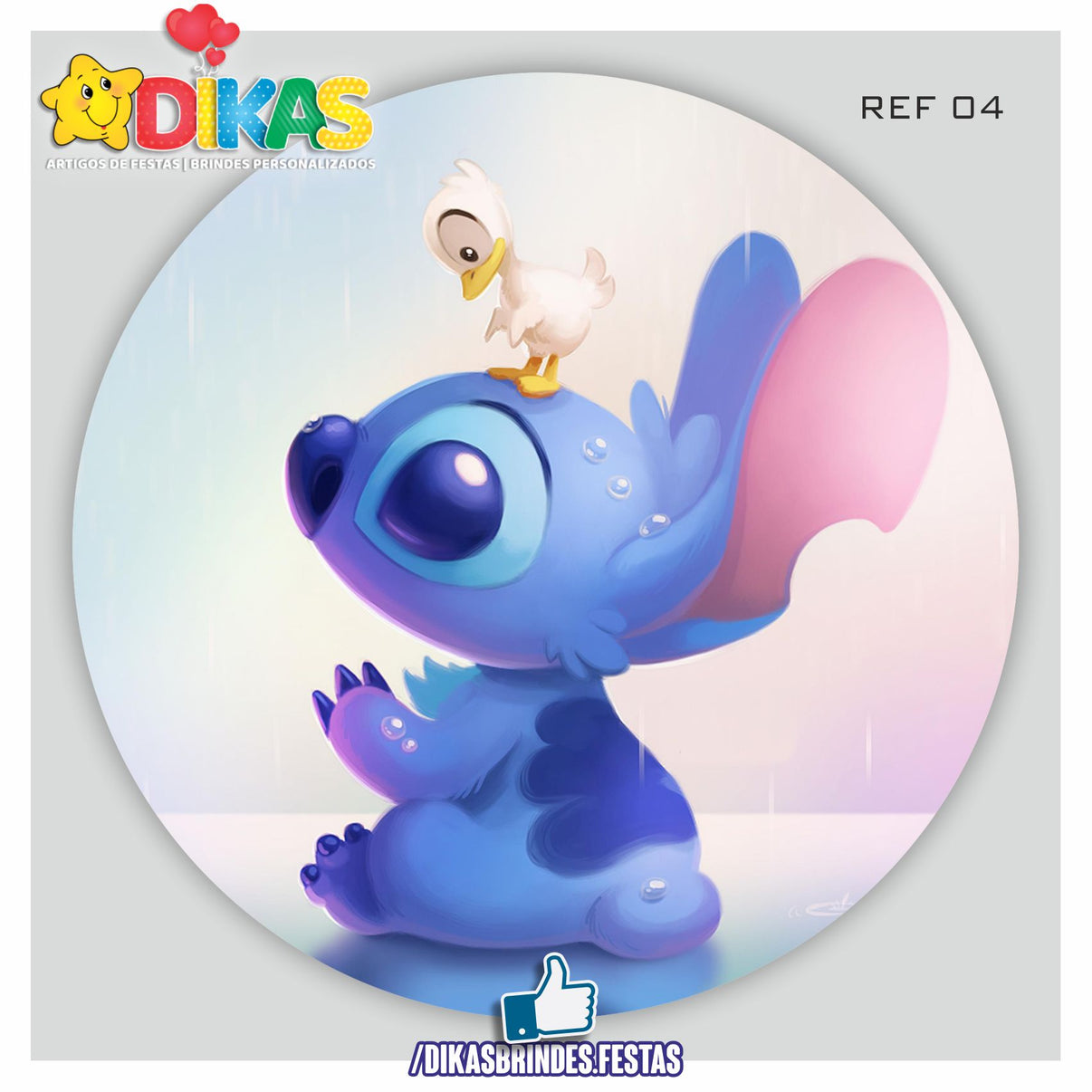 PAINEL CENÁRIO REDONDO - STITCH – dikasbrindes