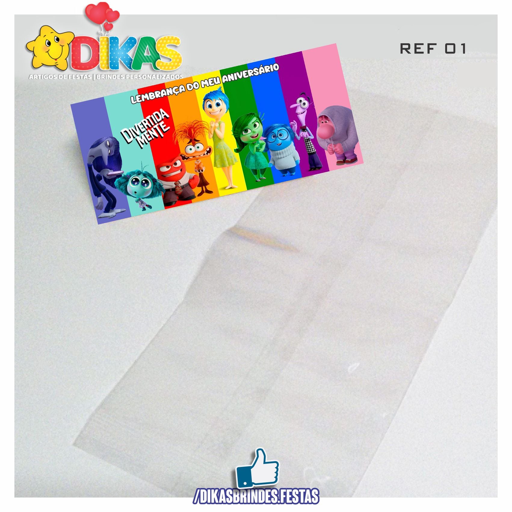 SACO PRENDA C/ TAG (6unid.) - DIVERTIDAMENTE – dikasbrindes