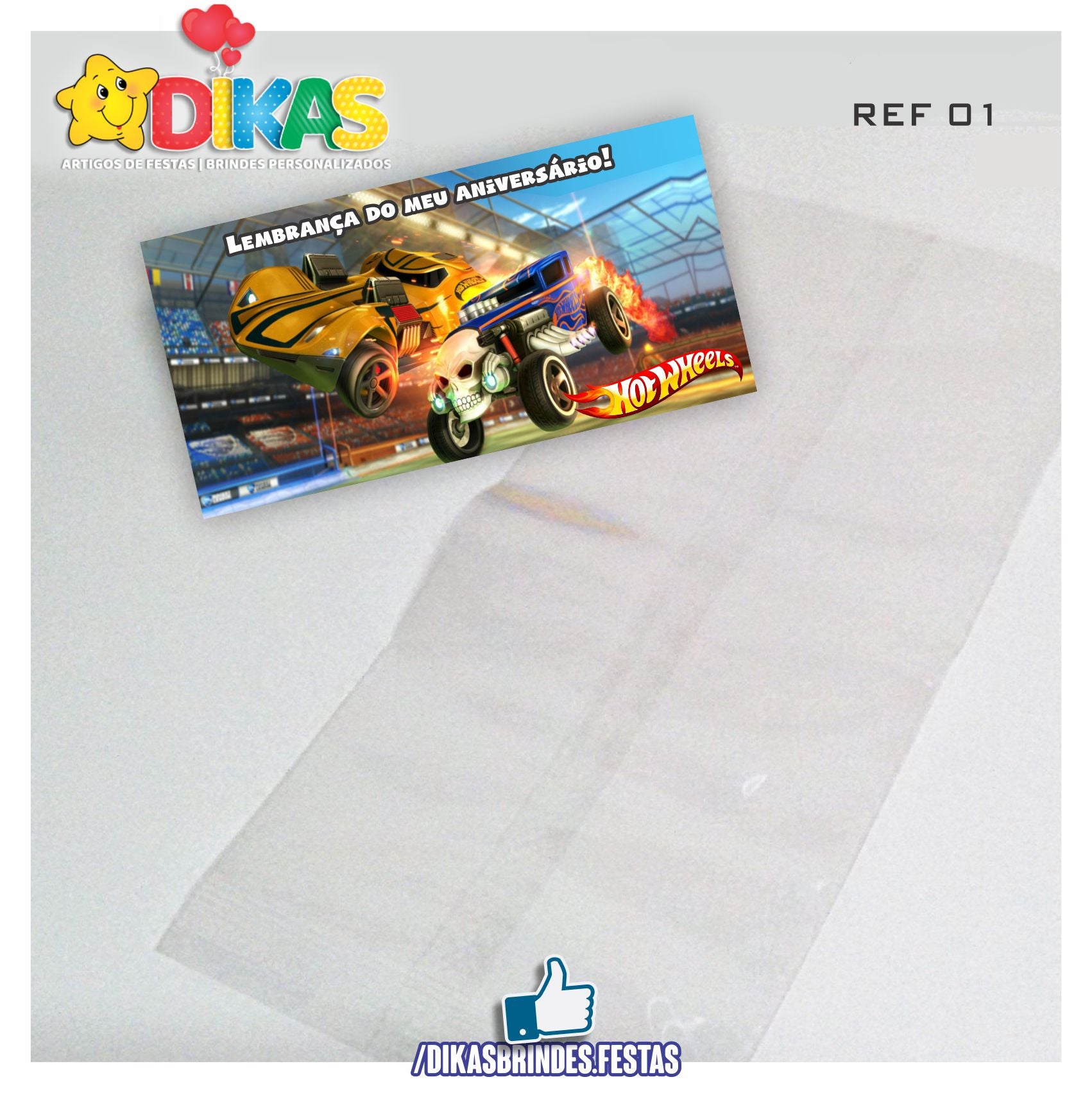 SACO PRENDA C/ TAG (6unid.) - HOTWHEELS – dikasbrindes