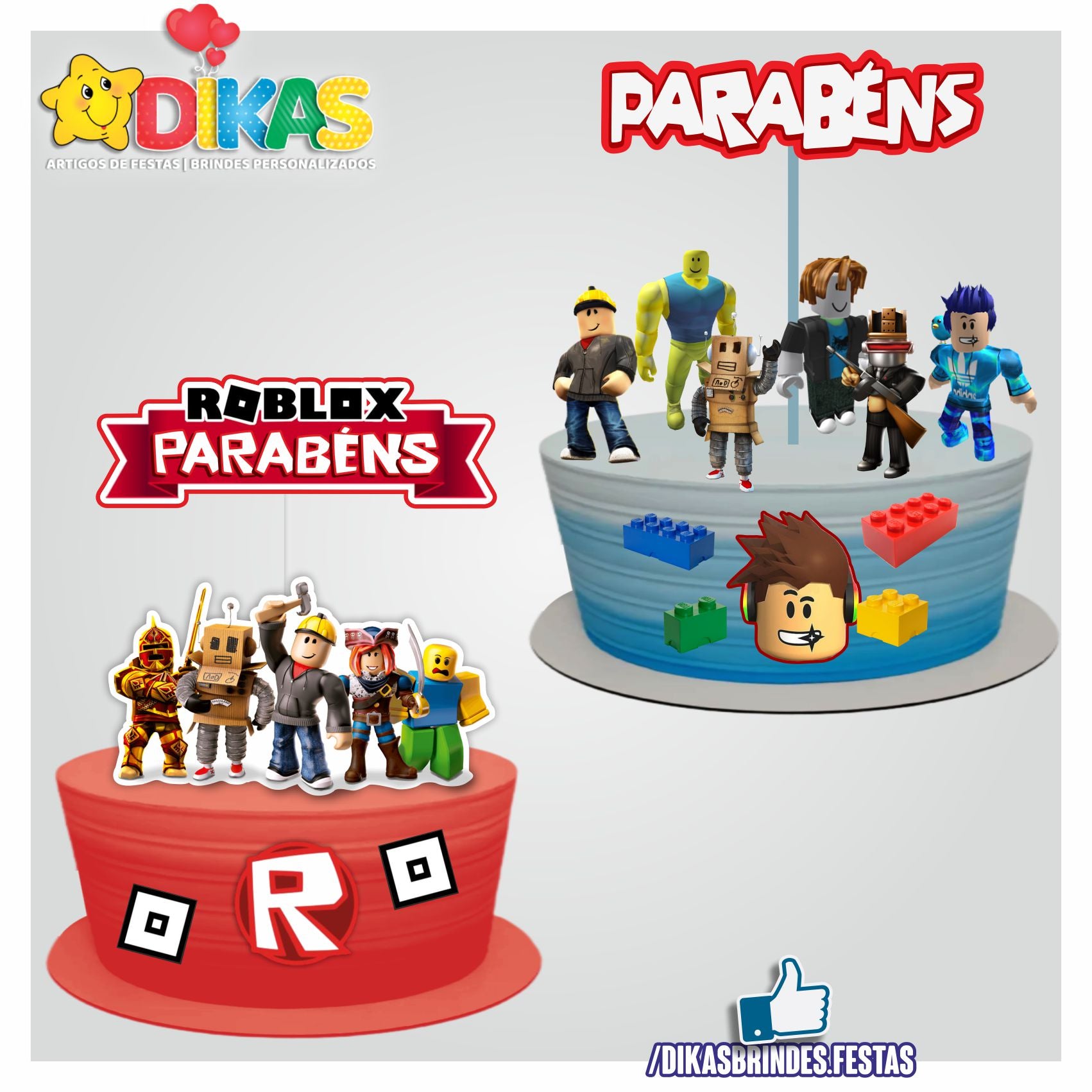 TOPO DE BOLO - ROBLOX – dikasbrindes