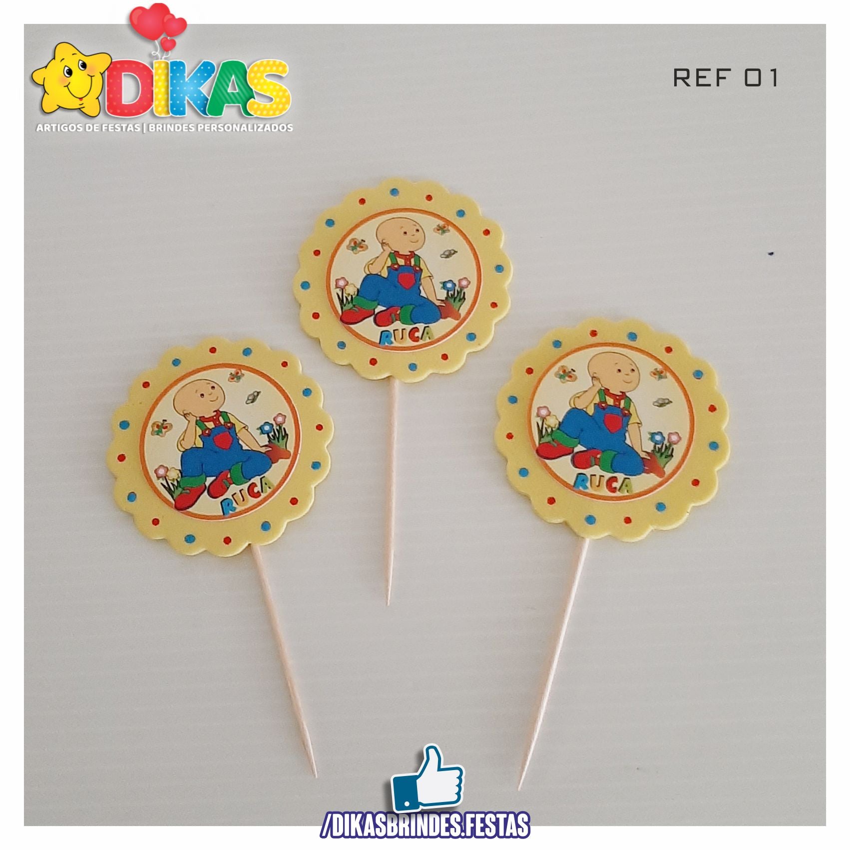TOPPERS ARTESANAL - RUCA – dikasbrindes
