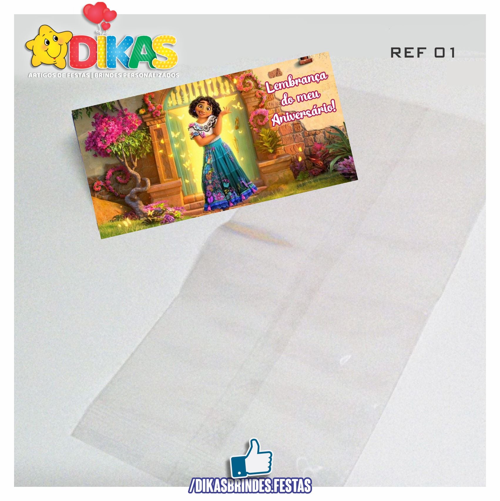 SACO PRENDA C/ TAG (6 unid.) - ENCANTO – dikasbrindes