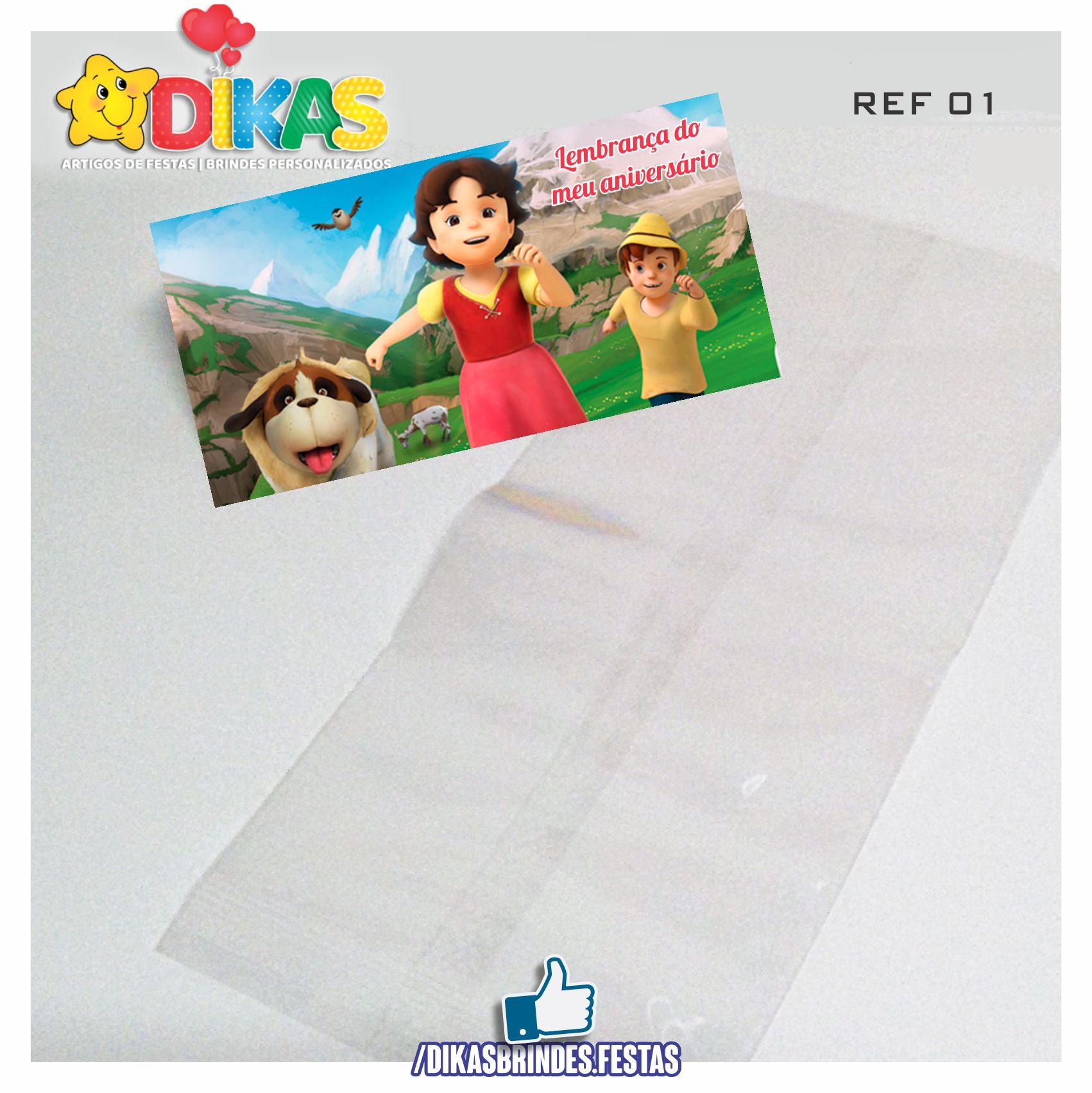 SACO PRENDA C/ TAG (6unid.) - HEIDI – dikasbrindes